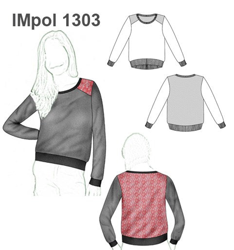 MOLDE POLERON BASICO NIÑA 1303