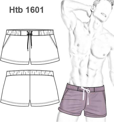MOLDE TRAJE DE BAÑO SUNGA HOMBRE 1601